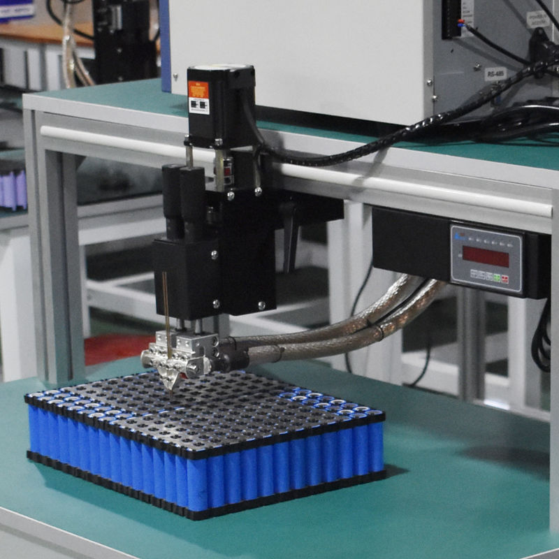 Bench Type Semi Automatic DC Battery Tab Spot Welding Machine Cell Use