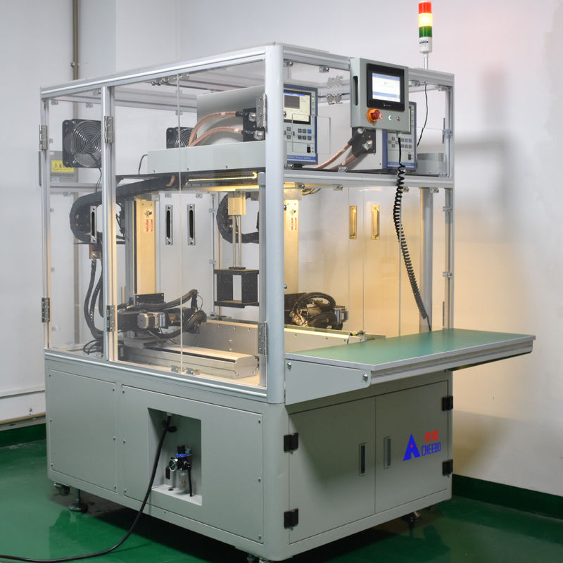 Automatic Battery Spot Welder Machine 8-Axis Rotary Head Double-Pin Welding