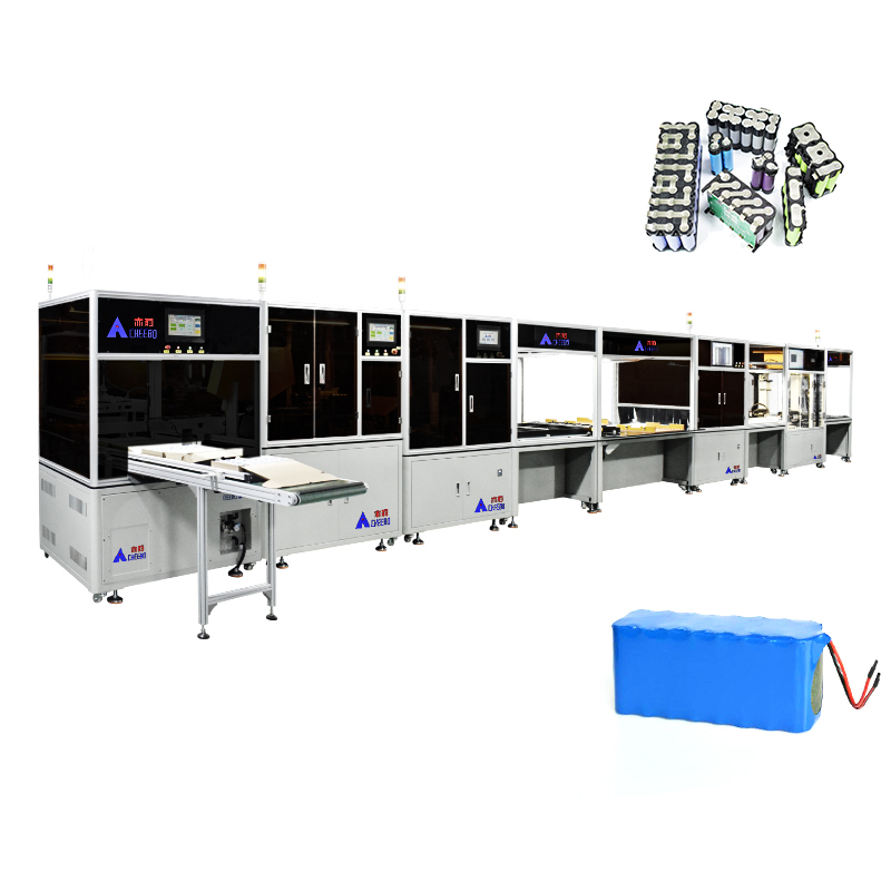 Automatic Cylindrical Battery Pack Assembly Line for 18650 21700 Cells